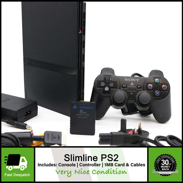 discounted stores PlayStation 2 Console in Black with 8MB Memory Card