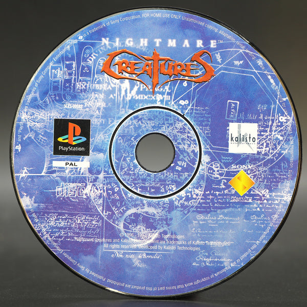 Nightmare Creatures | Sony PS1 PlayStation PSOne | Disc Only ...