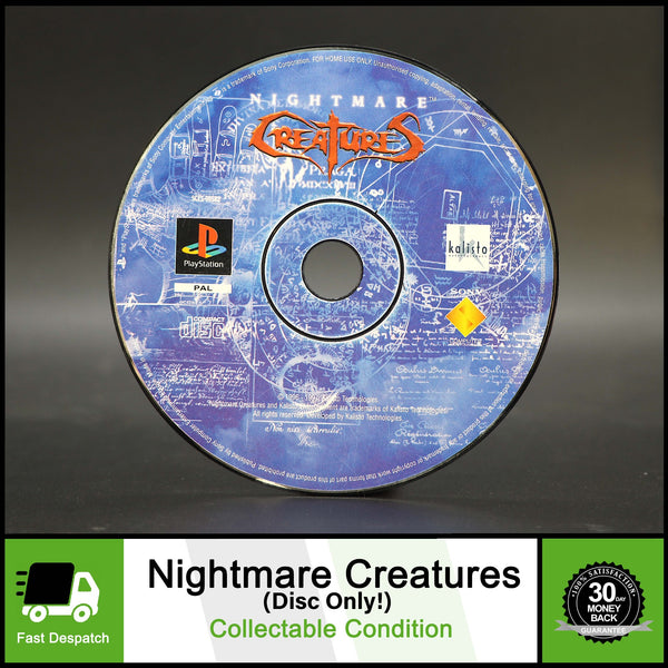 Nightmare Creatures | Sony PS1 PlayStation PSOne | Disc Only ...